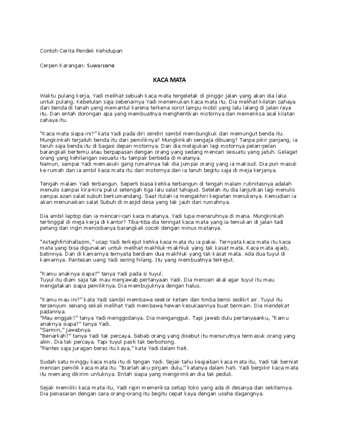 8 Contoh Cerita Pendek Menginspirasi yang Memotivasi Hidup - Daily ...